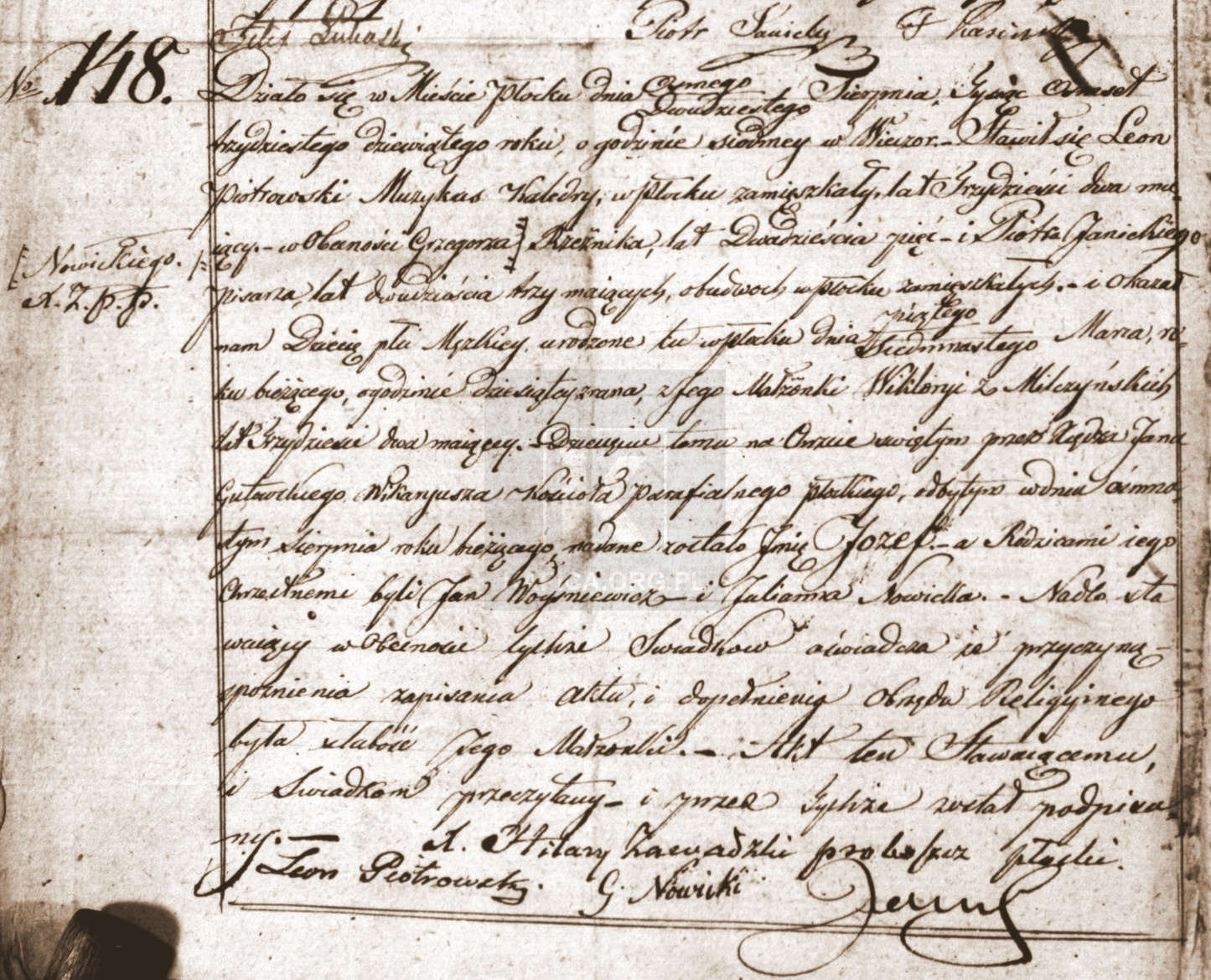 PIOTROWSKI Józef 1839-1863 | Fundacja im.Ignacego Kapicy